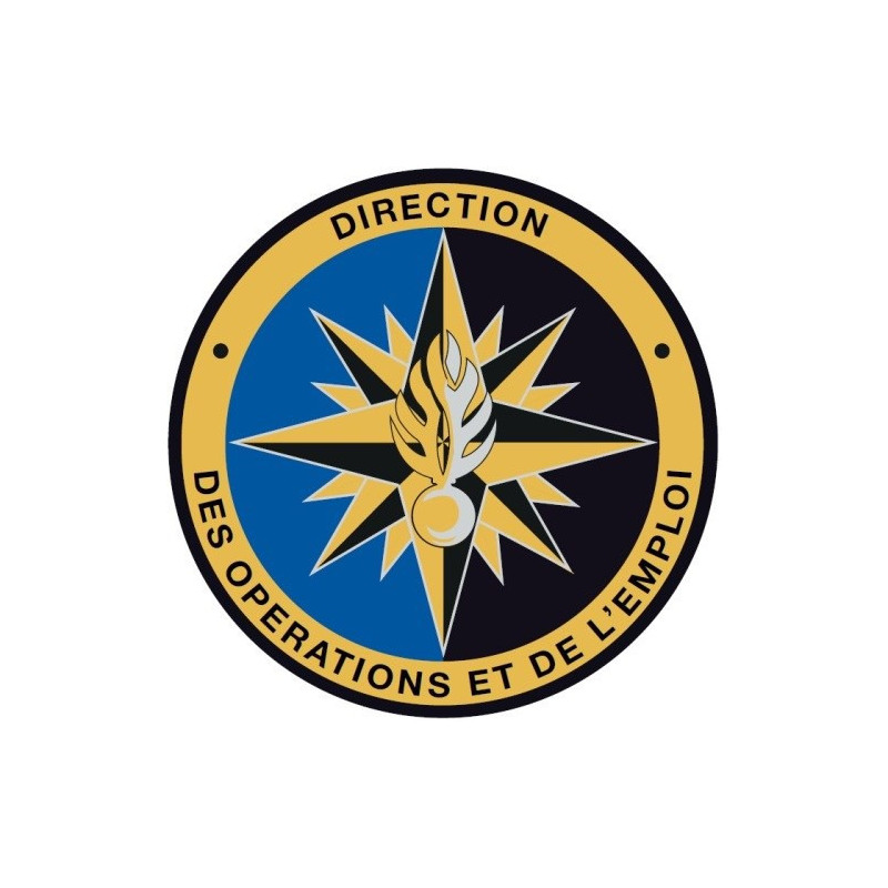 Direction des Opérations et de l'Emploi - Ecusson rond brodé