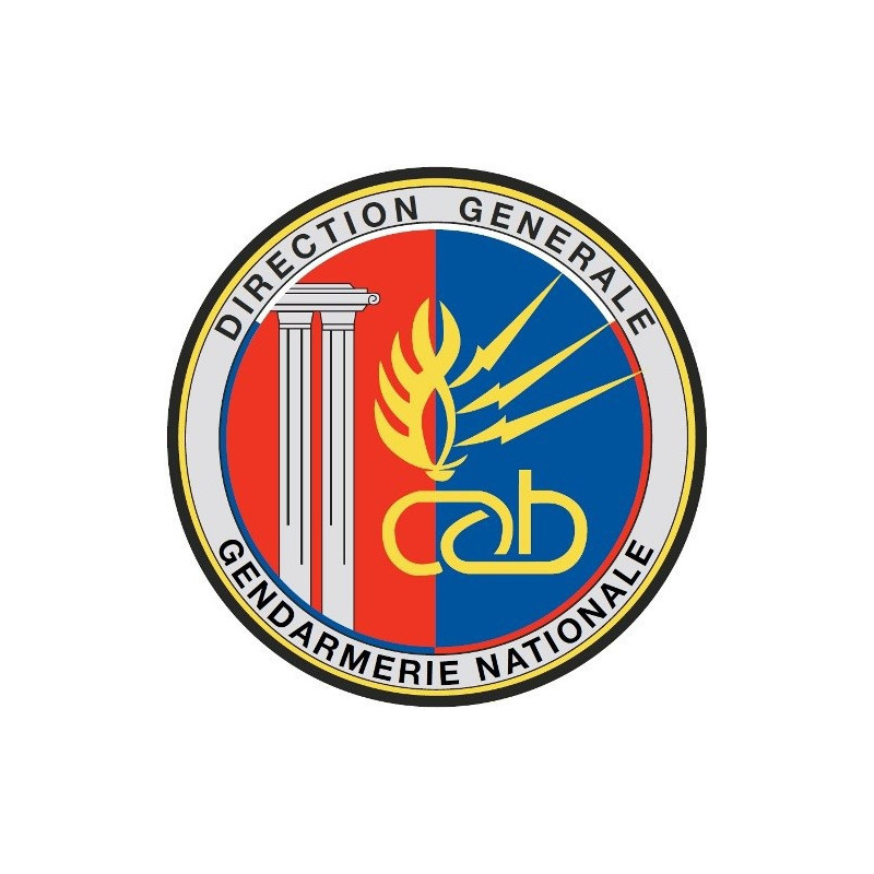 Cabinet de la Direction Générale de la Gendarmerie Nationale - Ecusson rond brodé