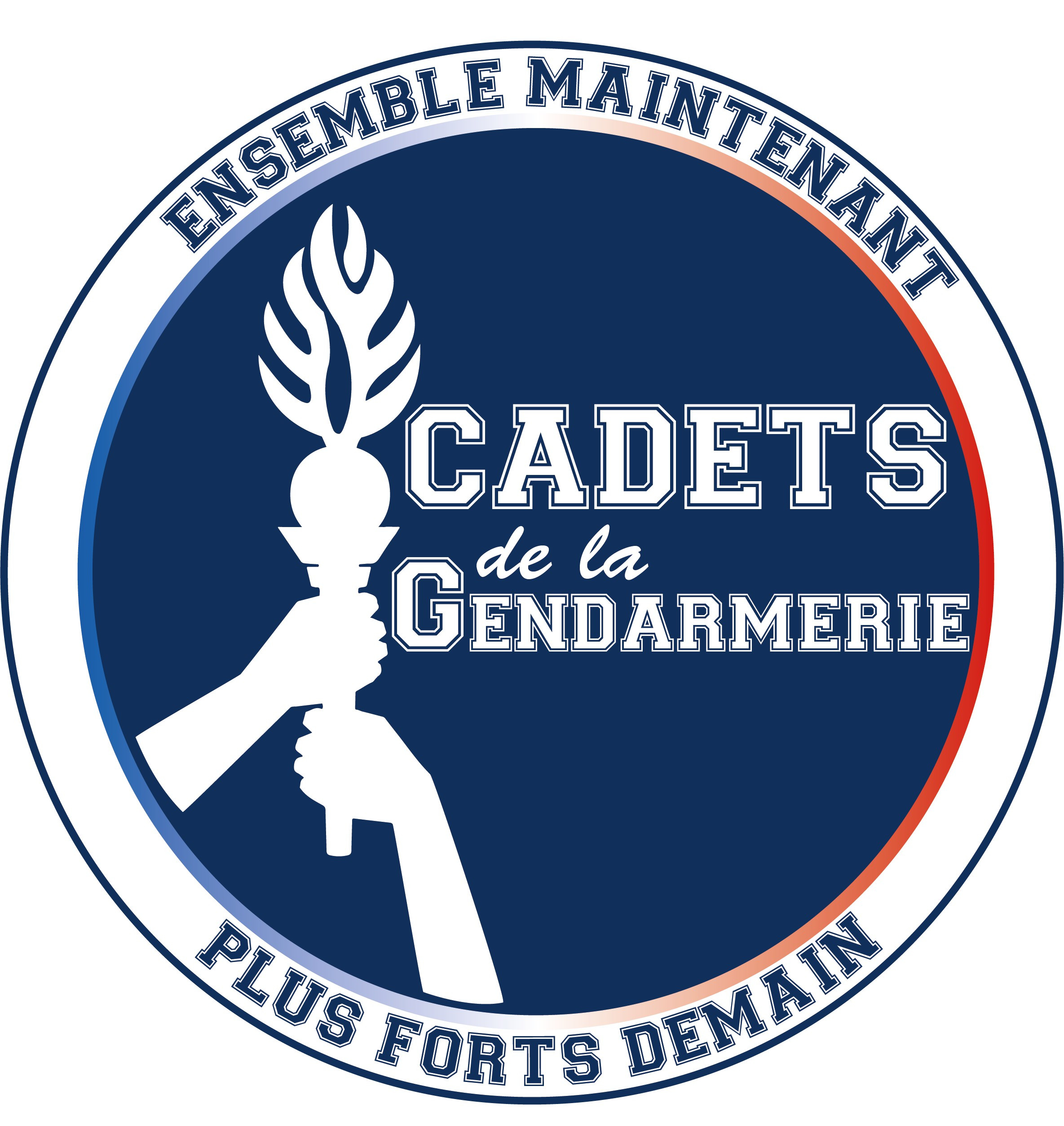 Ecusson rond brodé Cadets de la gendarmerie